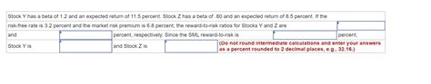solved asset w has an expected return of 8 8 percent and a