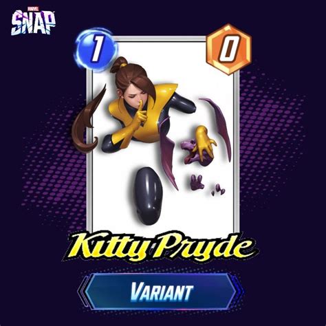 Marvel Snap Kitty Pryde Kitty Pryde Custom Cards Snaps Lee Marvel