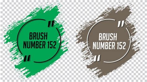 녹색과 밀 색상 그런 지 브러시 스트로크 템플릿 배경 컬렉션 프리미엄 벡터