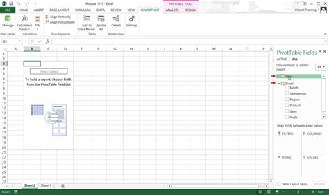 Creating A PivotTable With PowerPivot Data In Microsoft Excel Training Connection