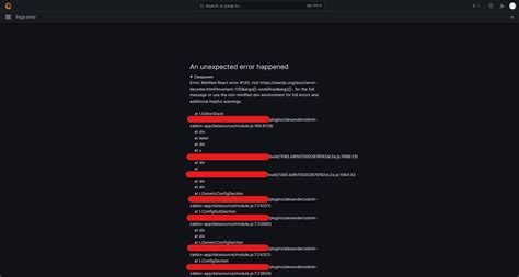 An Unexpected Error Happened Zabbix Plugin Zabbix Grafana Labs Community Forums
