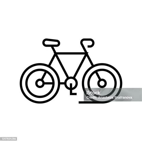 바이시클 트립 라인 아이콘 컨셉 기호 윤곽선 벡터 일러스트레이션 선형 기호 아이콘에 대한 스톡 벡터 아트 및 기타 이미지