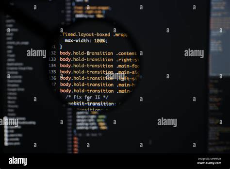 Real Css Code Developing Screen Programing Workflow Abstract Algorithm