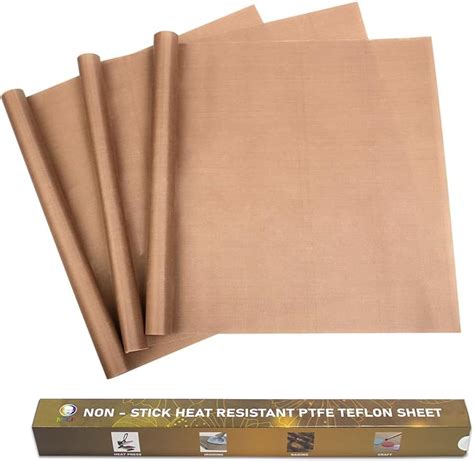 3 Pack Ptfe Teflon Sheet For Heat Press Transfer Sheet Non