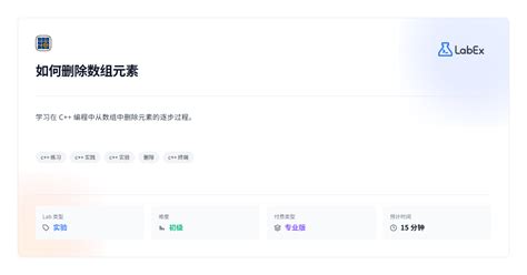 掌握 C 中的数组删除操作 Labex