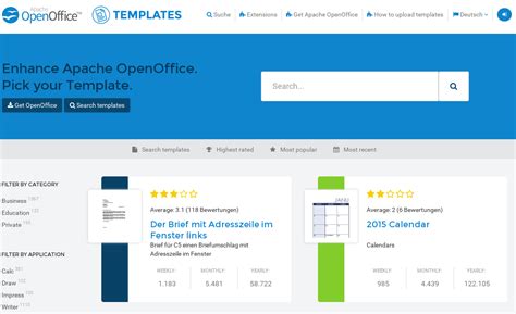 Apache Openoffice Extensions And Templates New Sites