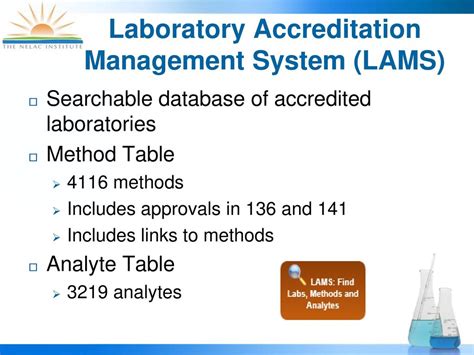 National Environmental Laboratory Accreditation Management System At