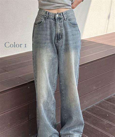 당일출고150피팅기장선택숏기본롱 빈티지 워싱 스트링 데님팬츠 2colors 에이블리