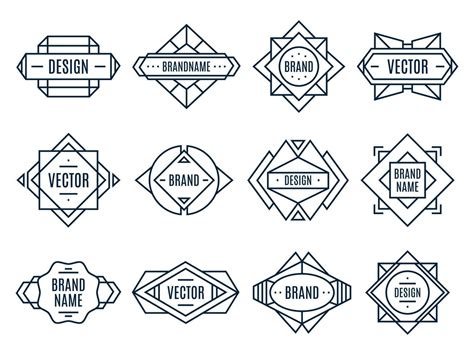 Geometric Labels Geometrical Badge Minimal Triangles Art And Abstract