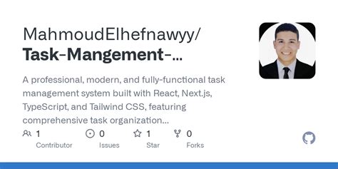 Github Mahmoudelhefnawyy Task Mangement System React Next