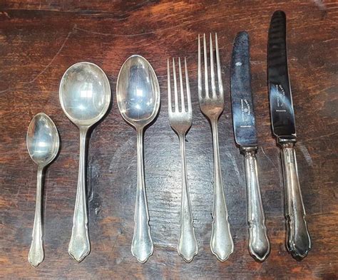 Chippendale Silver Flatware Set Sheffield 1968 70 Flatware Cutlery And Accessories Silver