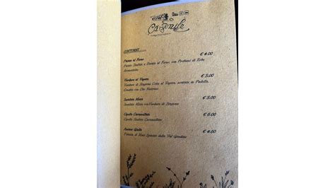 Carte Et Menus 2024 Agriturismo Ca Fenile à Alzano Lombardo Thefork