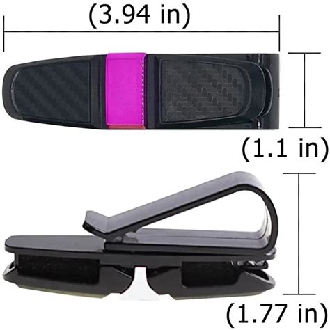 Carbon Fiber Car Glasses Clip Creative Multi Functional Glasses Frame