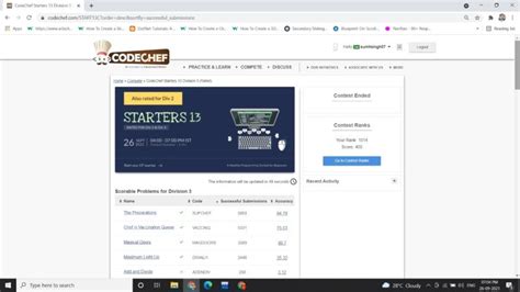 Sumit Singh On Linkedin Codechef Starters 13