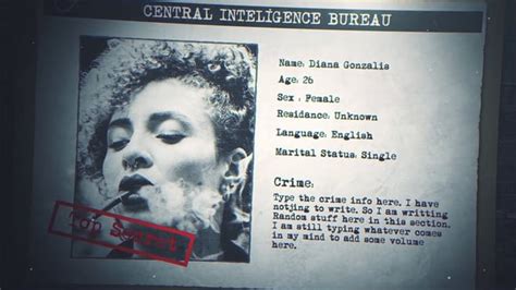 Criminal Profile Free After Effect Templates