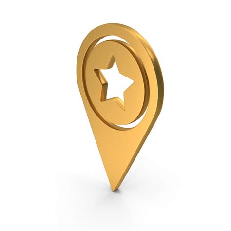 Gold Map Location Pointer Symbol PNG Images PSDs For Download PixelSquid S11905357E