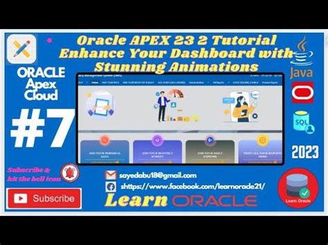 Abu Sayed On Linkedin Oracle Apex 23 2 Tutorial Enhance Your Dashboard