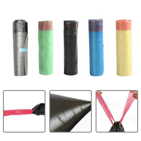 Badu Bg 5 ролки висококачествени торби за боклук Безвкусен Pe торбичка за боклук Пластмасова