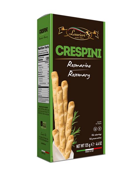 Crespini хлебные палочки с розмарином Laurieri 125 г купить в