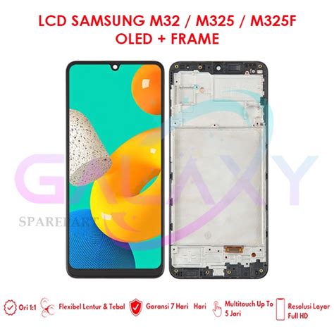 Jual Grosir Lcd Samsung M32 M325 M325f Oled Frame Original Garansi 1 Bulan Shopee