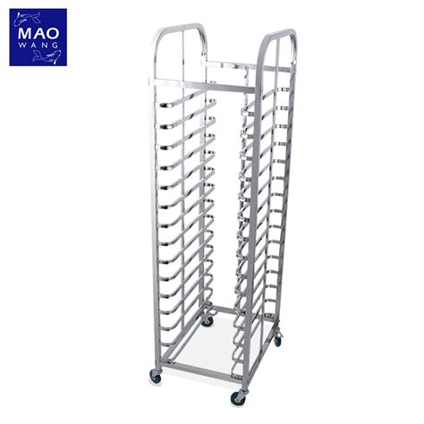 ชั้นสแตนเลสวางถาด 6 15 ชั้น สินค้าไม่รวมถาด รุ่นคาน 4เหลี่ยม มีล้อเลื่อน Shopee Thailand