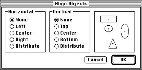 Alignment Dialog In Adobe Illustrator 55 For Macintosh Download