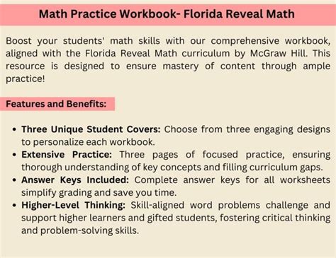 Unit 2 Reveal Math Workbook Worksheets Grade 2 Mcgraw Hill Fl