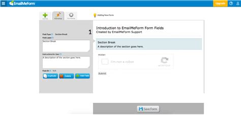 Advanced Fields Section Break Help And Support Knowledge Base