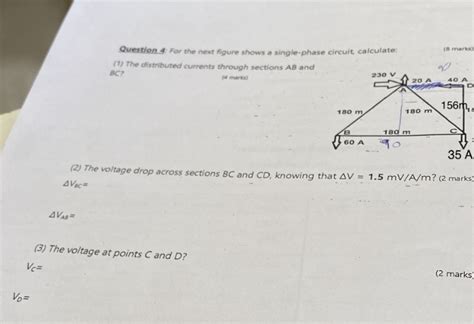 Solved Question 4 For The Next Figure Shows A Single Phase