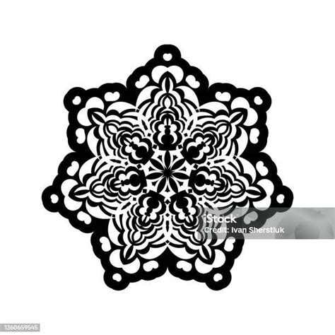 꽃 모양의 장식 장식품 메뉴 인쇄 및 엽서에 적합합니다 흰색 배경에 격리 벡터 일러스트레이션 0명에 대한 스톡 벡터 아트 및