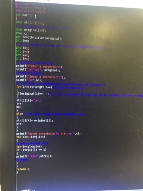 Solved 11nclude Curses Include String Int Main Char Str
