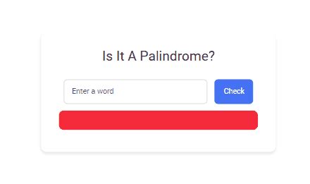 Palindrome Checker App Using React Js GeeksforGeeks