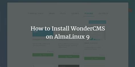 How To Install WonderCMS On AlmaLinux