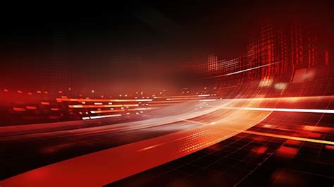 千库网 红色和橙色科技感几何形状ppt背景18 背景编号6481062