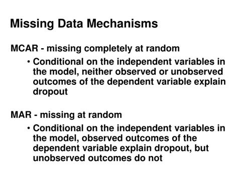 Ppt A N Analytic Road Map For Incomplete Longitudinal Clinical Trial Data Powerpoint