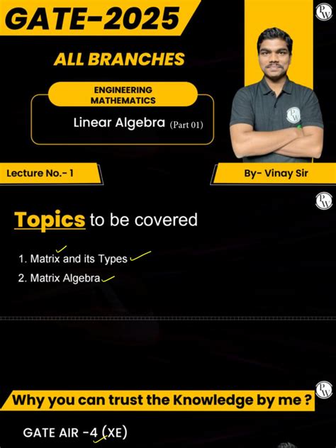 Linear Algebra Part 01 Lec 01 Class Notes Pdf