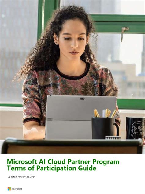 Microsoft Ai Cloud Partner Program Terms Of Participation Guide 20240122 Final Pdf Cloud