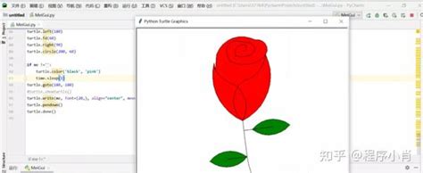 用python画一朵玫瑰给你 知乎