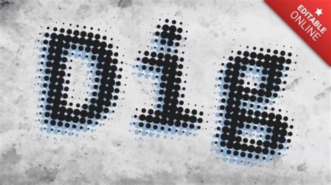 Dig Halftone Text Effect Generator