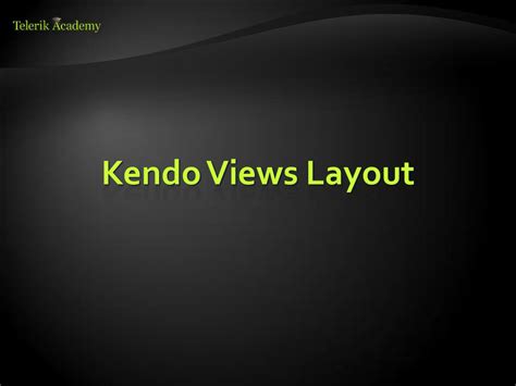 Ppt Kendoui Mvvm Powerpoint Presentation Free Download Id4387505