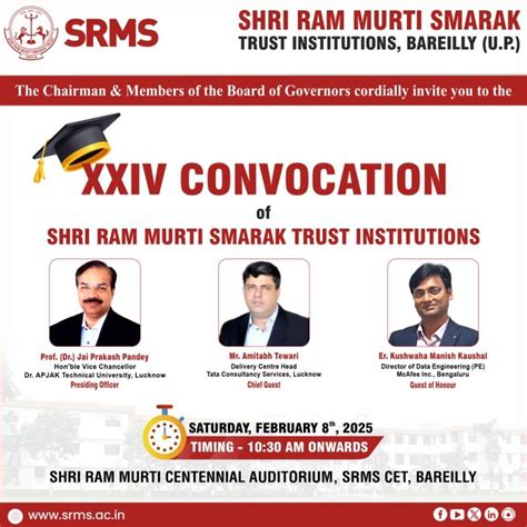 Srms Engineering Institutions To Honor 2024 Pass Out At Its 24th