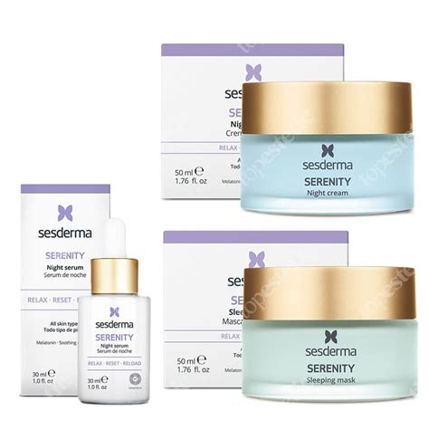 Sesderma Serenity Set Zestaw Maska Na Noc 50 Ml Krem Na Noc 50 Ml