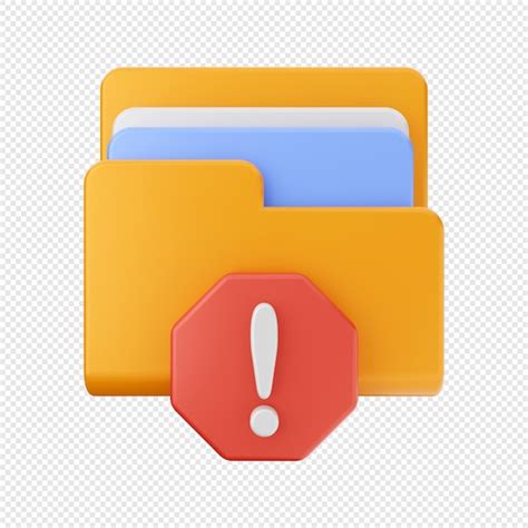 Premium Psd 3d Folder Data File Storage Icon Illustration