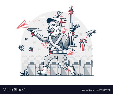 Angry Lukashenko Belarus Protests Royalty Free Vector Image