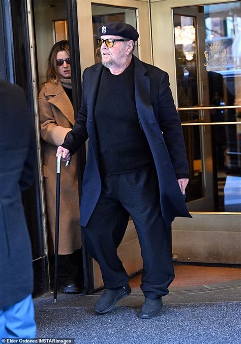 Jack Nicholson 87 Uses A Cane As He Leaves Hotel In Nyc After Rare
