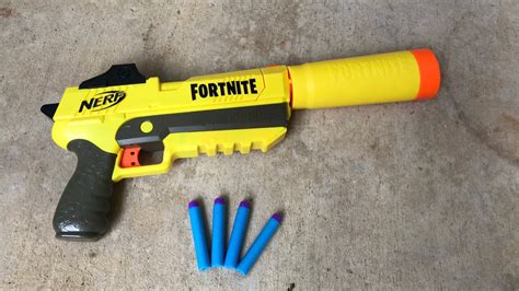 Review Nerf Fortnite Suppressed Pistol Youtube