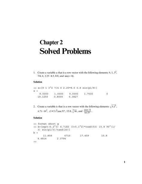 solution of matlab chapter 2 pdf