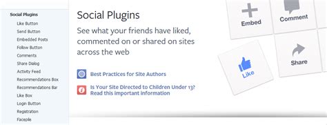 Install 1 Of Facebooks 13 Social Plugins In Genesis