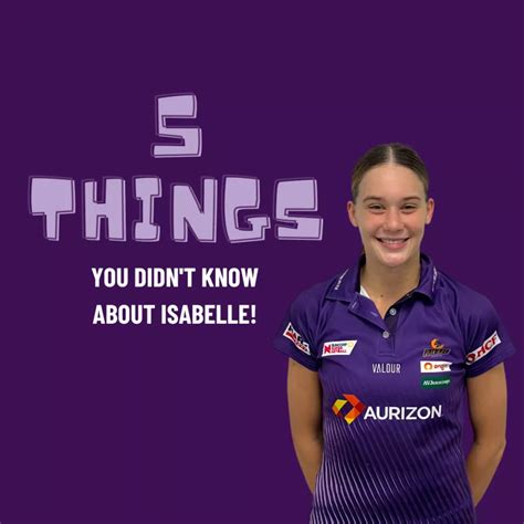 5 Things You Didnt Know About Isabelle The Home Of The Queensland Firebirds