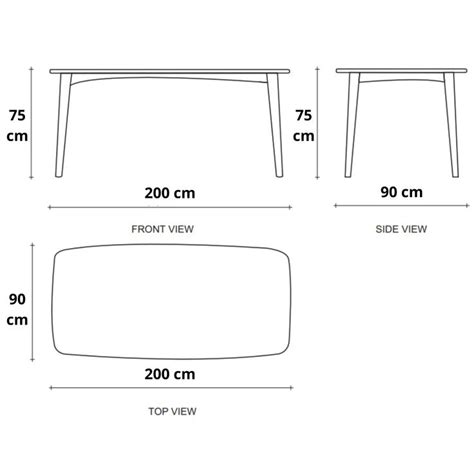 Grasshopper Rectangular Dining Table 200cm European Oak In 2024